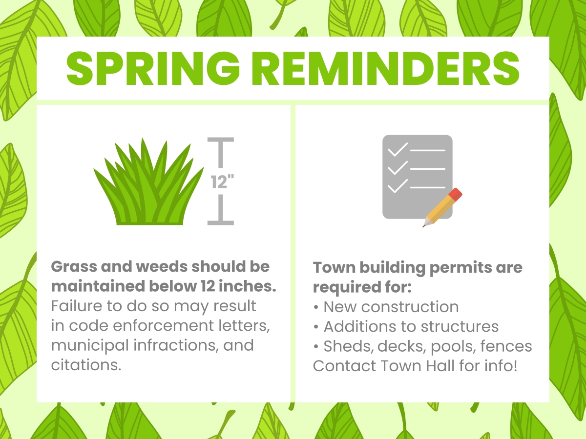 Department of Code Compliance & Enforcement: Spring Reminders